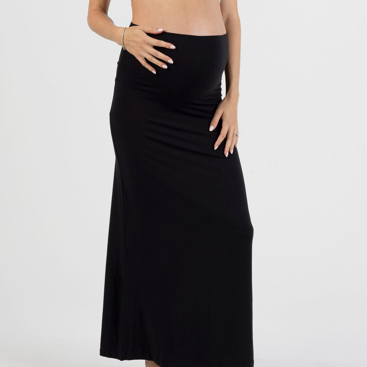 Colette Maxi Maternity 2 in 1 Skirt/Dress in Black – Angel Maternity USA