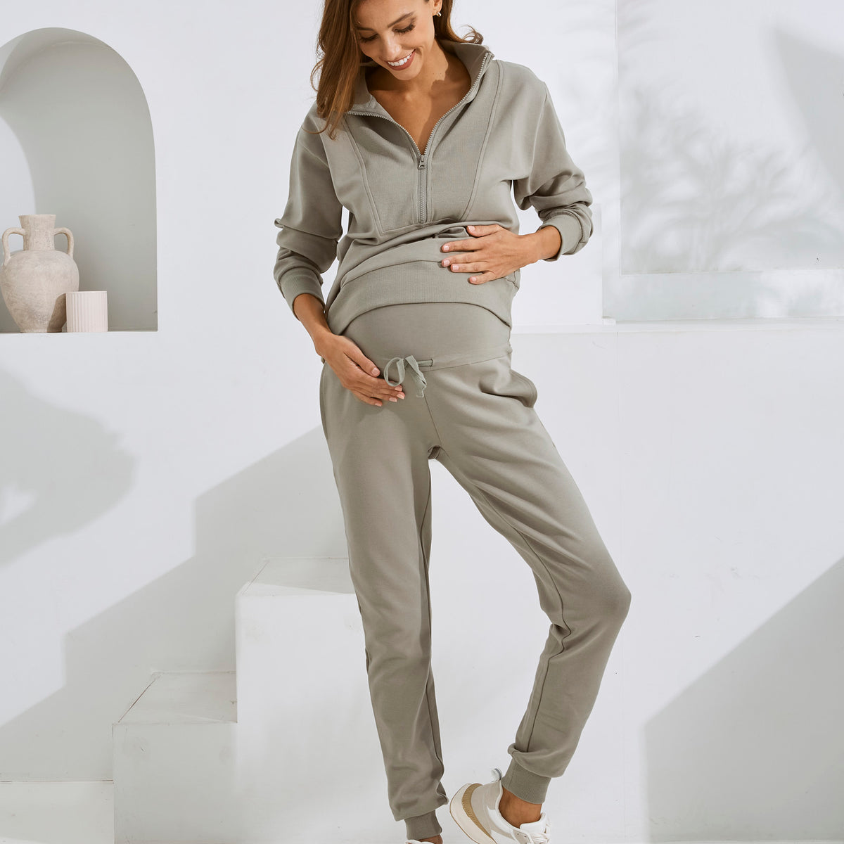 2-Piece Calla Zip Front Old Navy Maternity Tracksuit Set – Angel ...