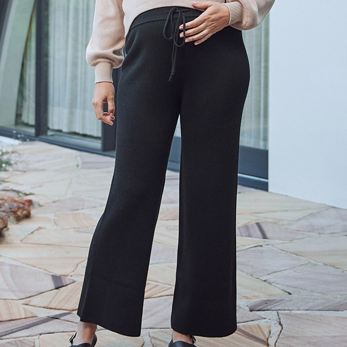 Cecil Knitted Black Maternity Pants – Angel Maternity USA